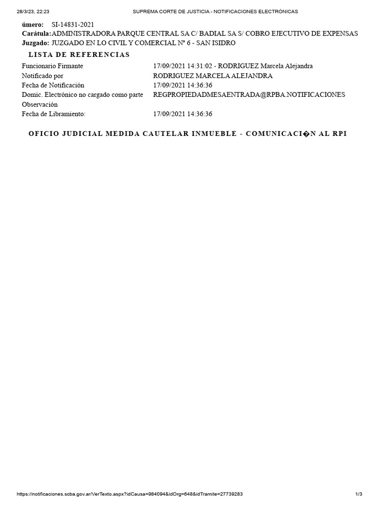 Cautelar Panam KM 43,5 | PDF