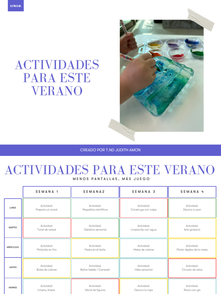 Actividades para Este Verano | PDF | Pinturas