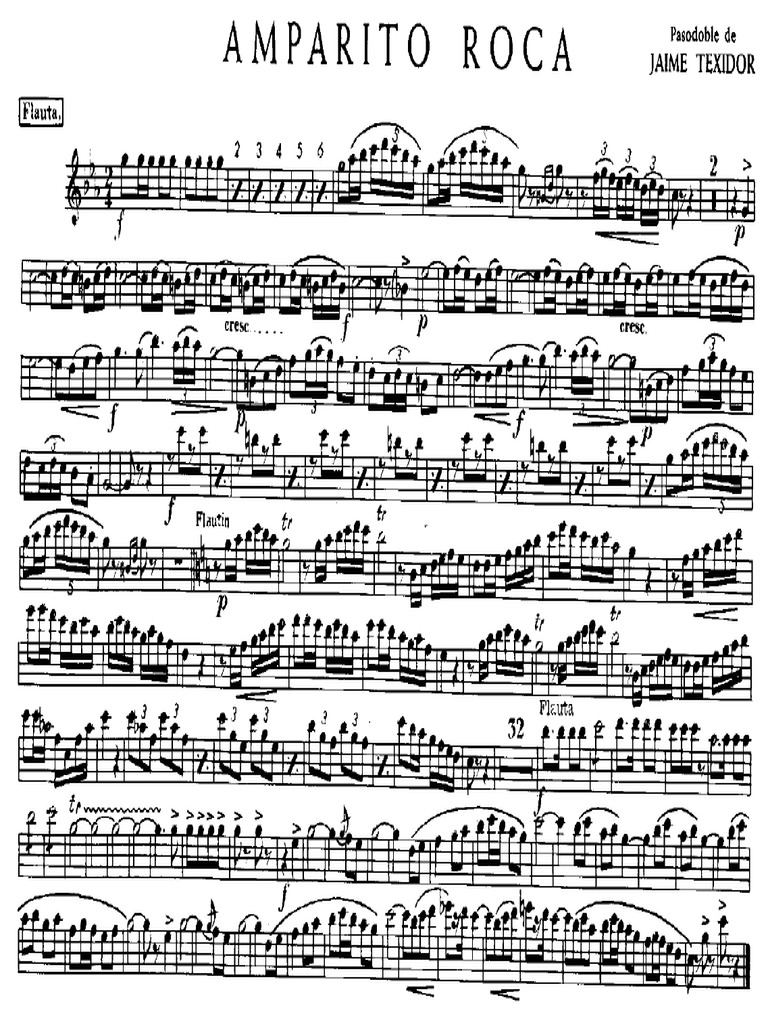 Amparito Roca (Instrumentos) 6 | PDF