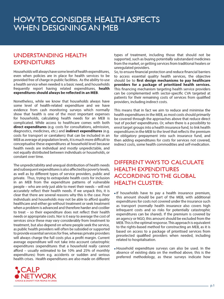 Meb Health Costs HD | PDF