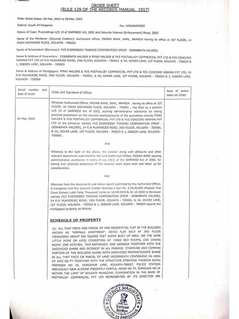 MS Evergreen Trading Corporation (DM Order) | PDF