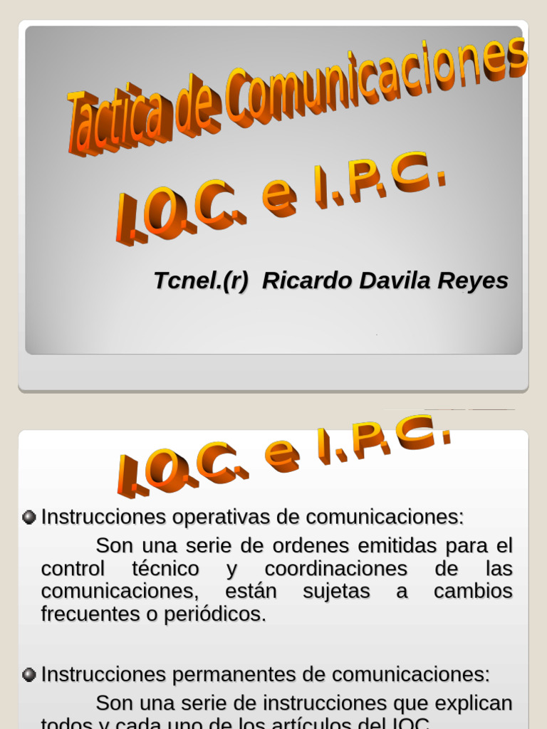 IOC y IPC - ppt2 | PDF