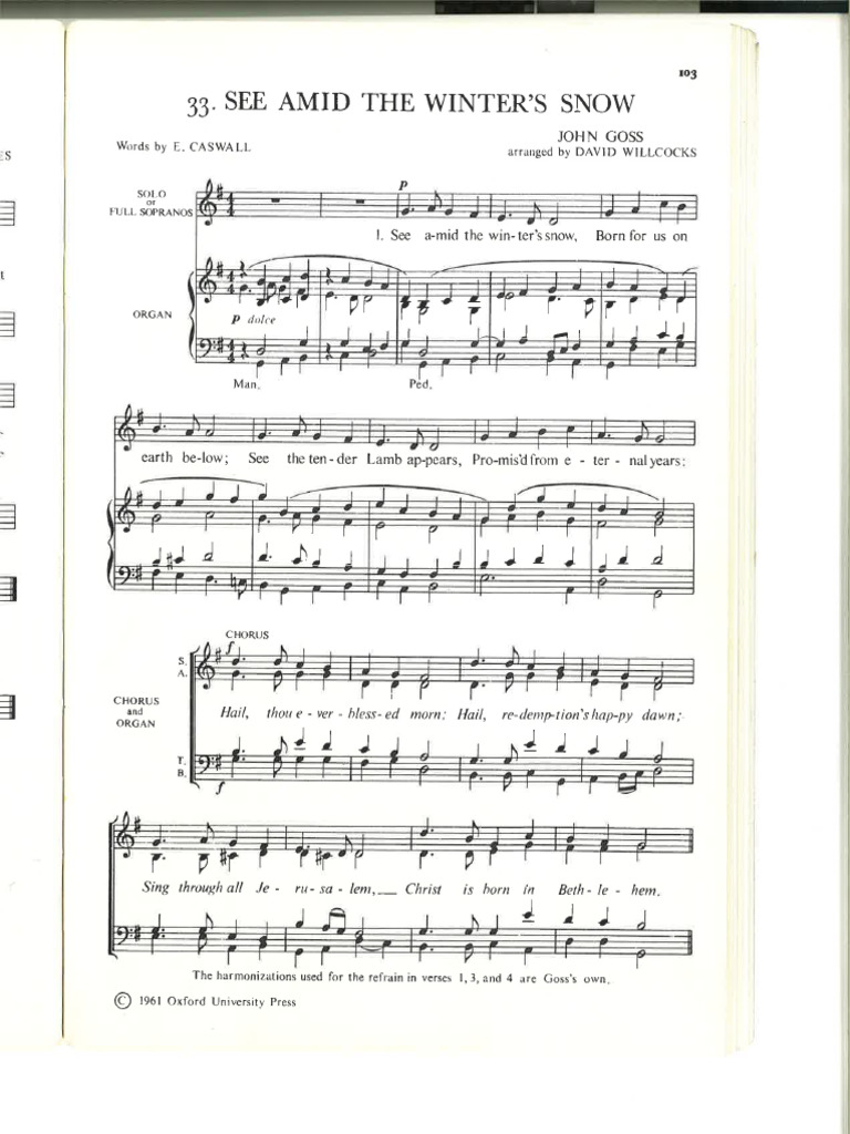 70 - See-Amid-The-Winters-Snow - Willcocks | PDF