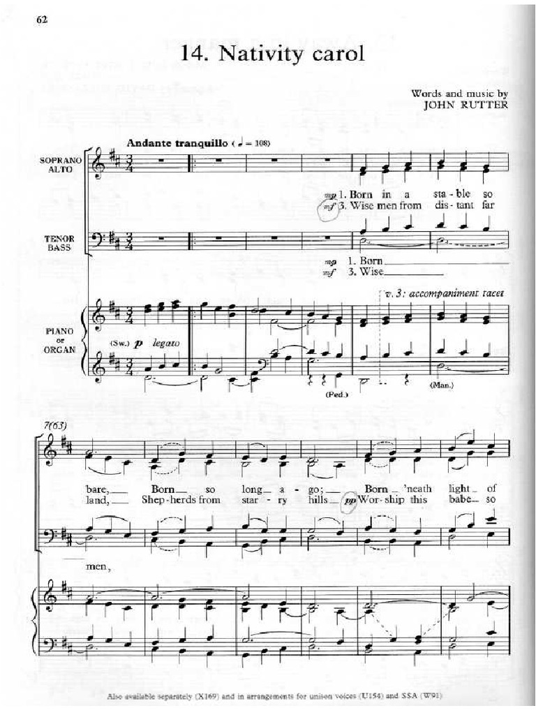 14 - Nativity Carol - John Rutter | PDF