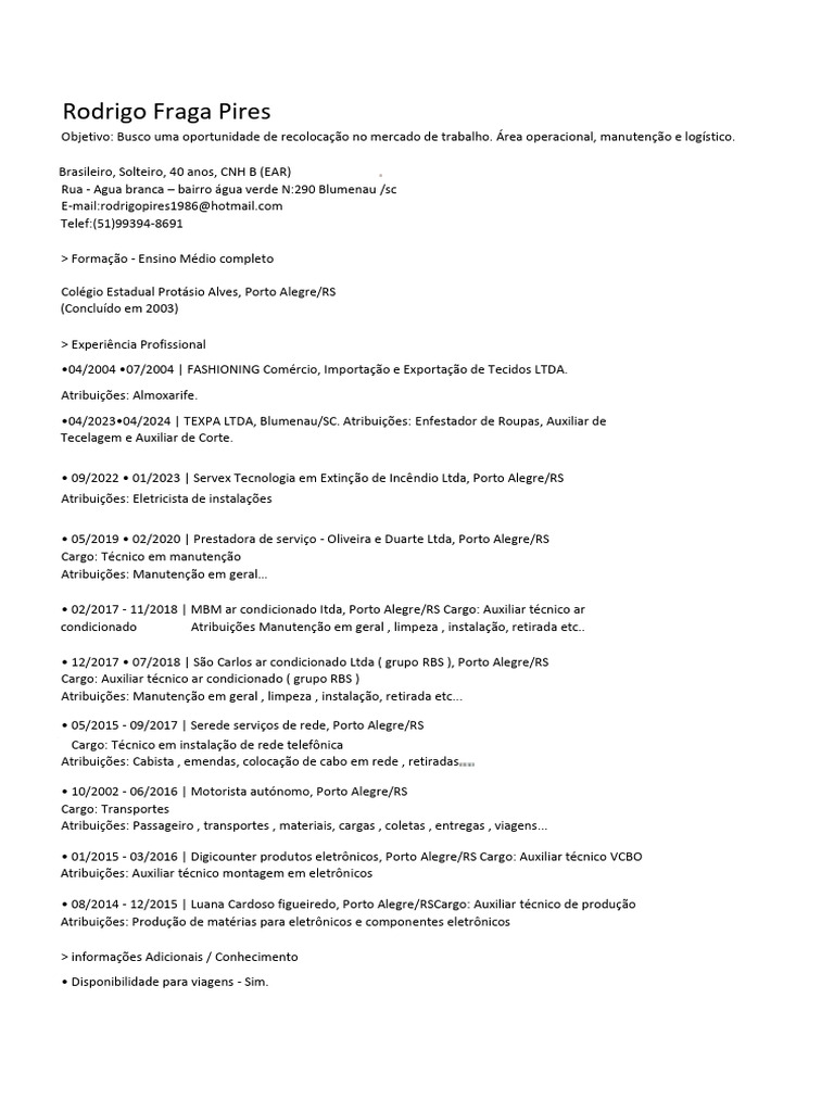 Currículo Rodrigo Fraga Pires-1 | PDF