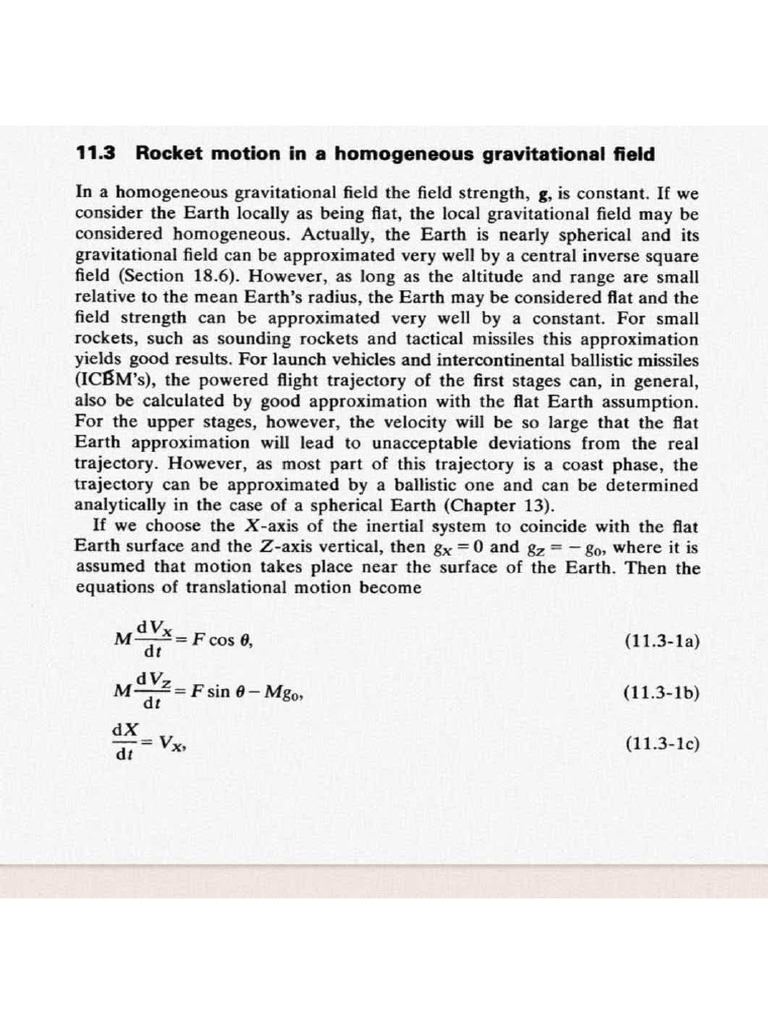 Description of Vertical, Inclined, Gravity Turn Trajectories Derivation ...