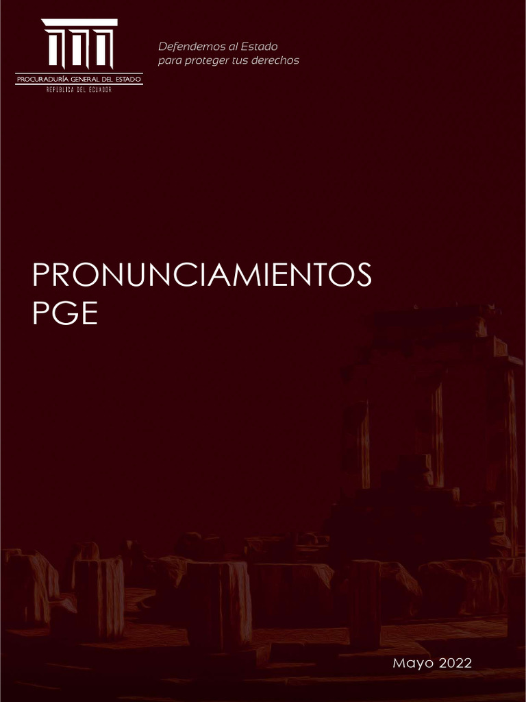 Pronunciamientos PGE 01 Compressed | PDF