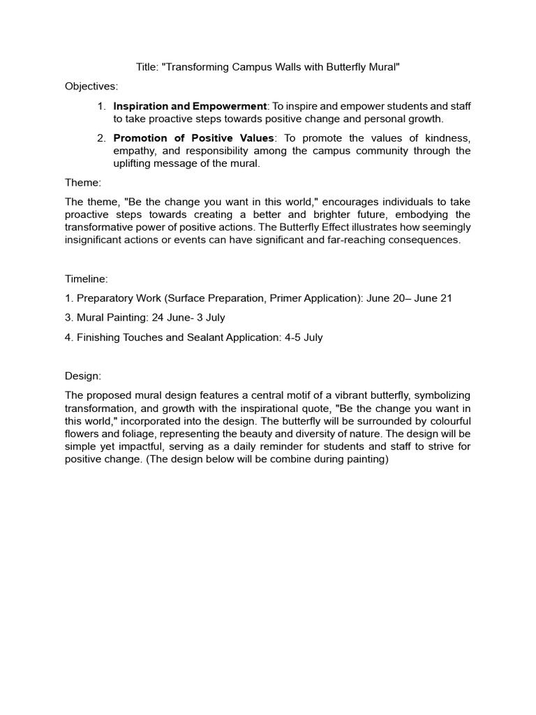 Mural Proposal | PDF