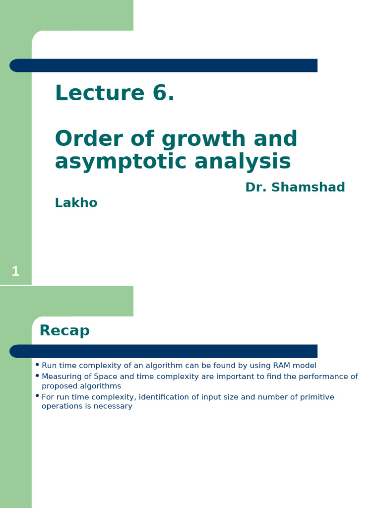 Lecture 6 | PDF