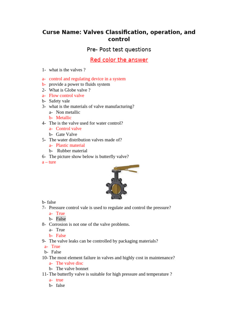 Pre-Post Test | PDF