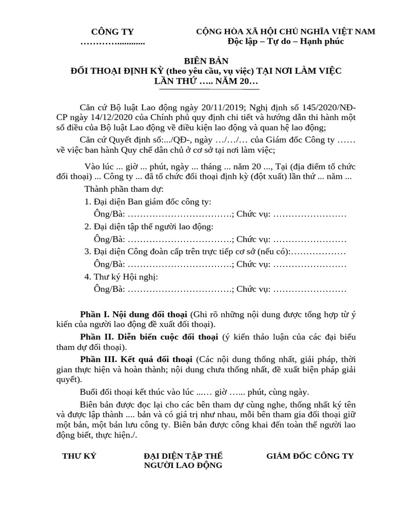 3336 - Bien Ban Doi Thoai | PDF