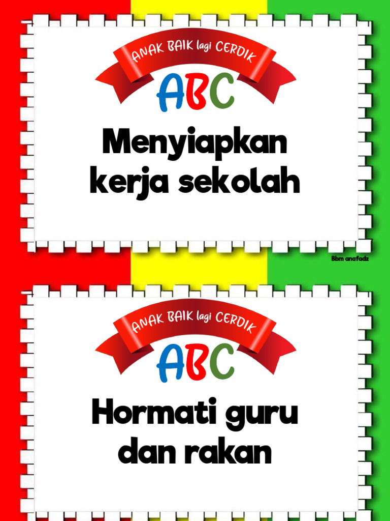 ABC-Anak Baik Lagi Cerdik | PDF