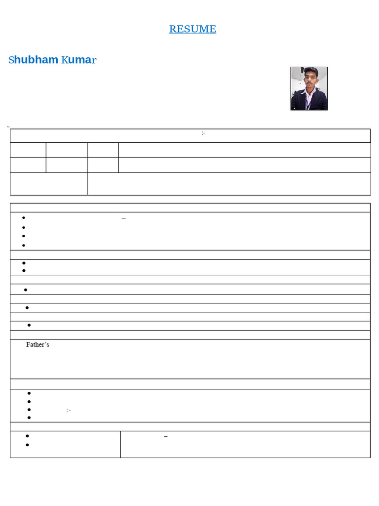 Shubham Resume | PDF