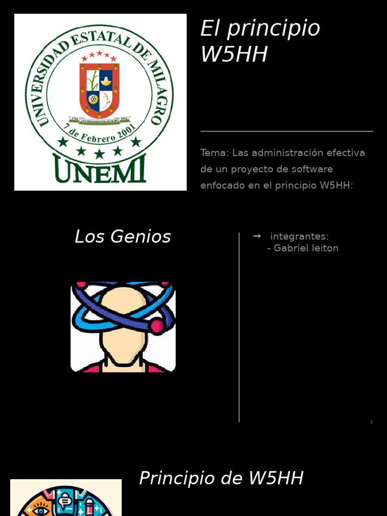 El Principio W5HH | PDF