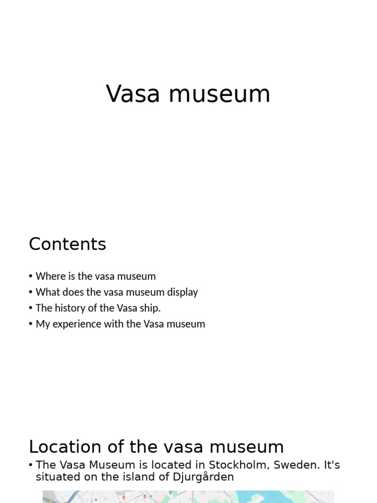 Vasa Museum | PDF