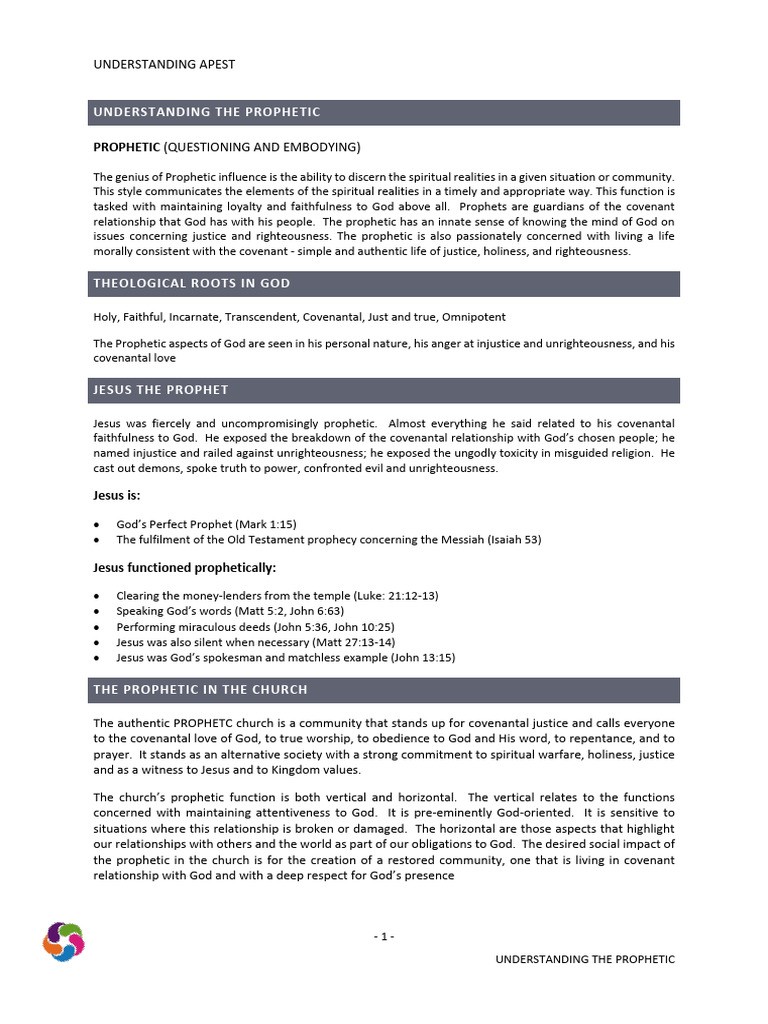 03 Understanding The Prophetic | PDF