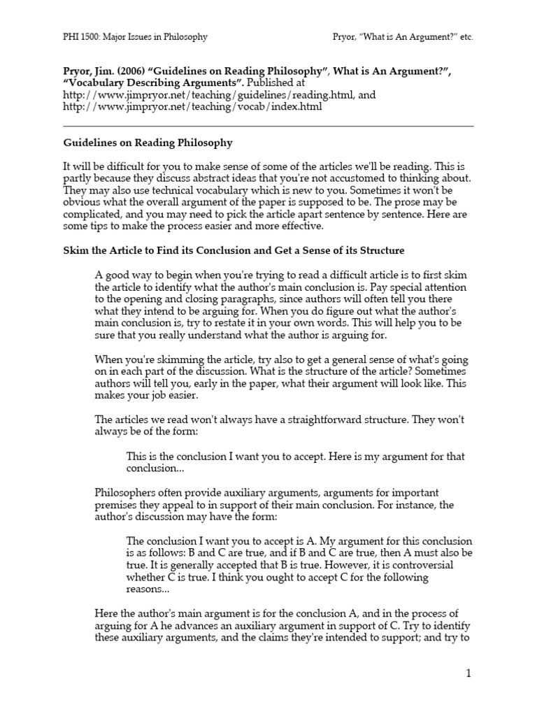 Pryor Guidelines | PDF