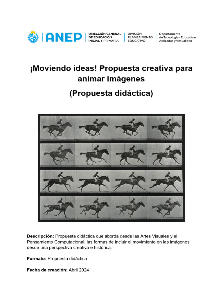 ¡Moviendo Ideas! Propuesta Creativa para Animar Imágenes | PDF ...