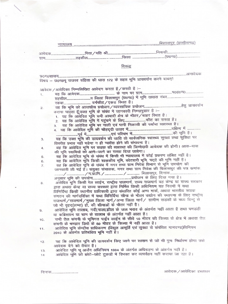 Diversion Form | PDF