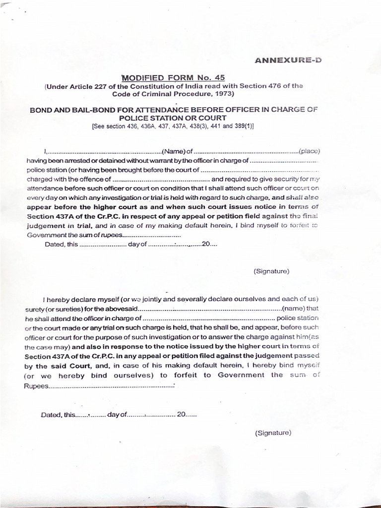 Bond & Bail Bond | PDF