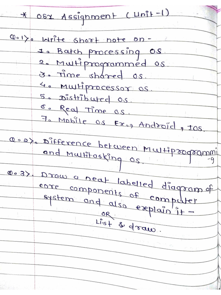 OSY Assignment | PDF