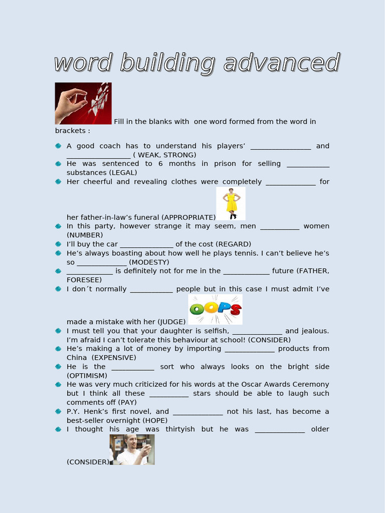 7 Advanced Word Building | PDF