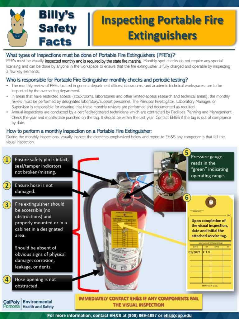 Safety Equipment Inspections Ehs Sops | PDF