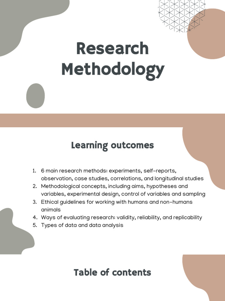 Research Methodology and Methodological Concepts | PDF