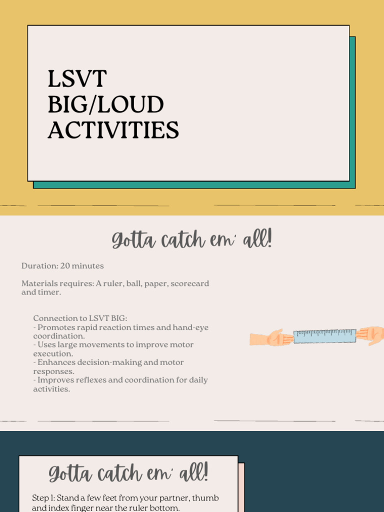 LSVT Activities PDF | PDF