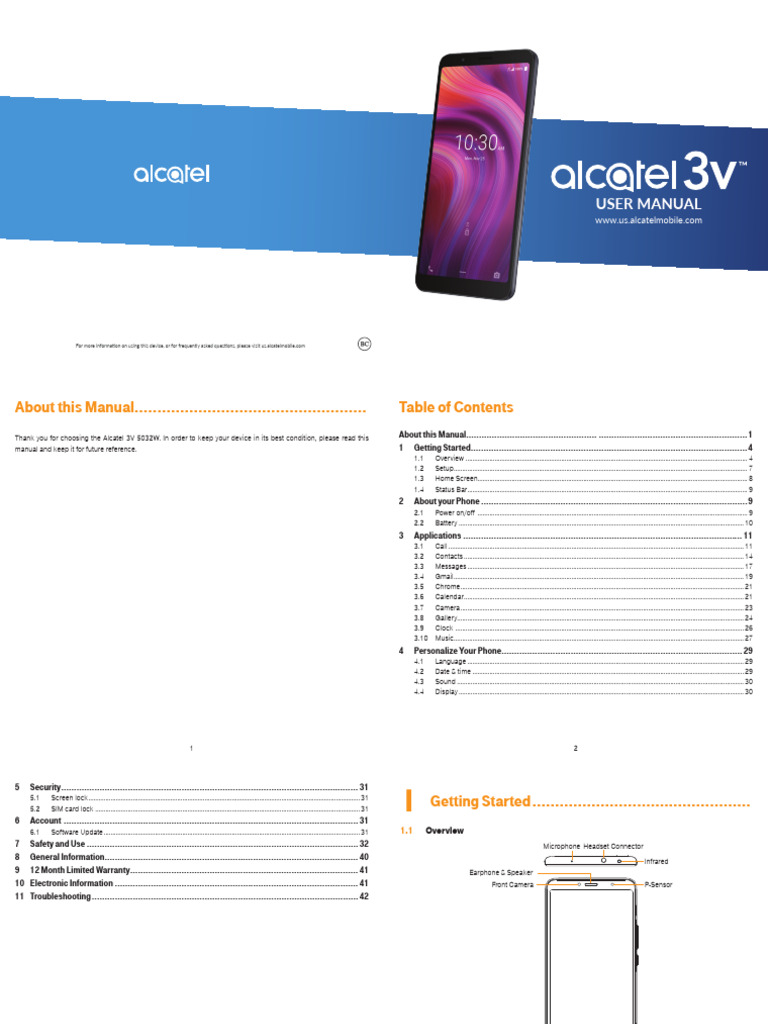 Alcatel 3V User Guide | PDF