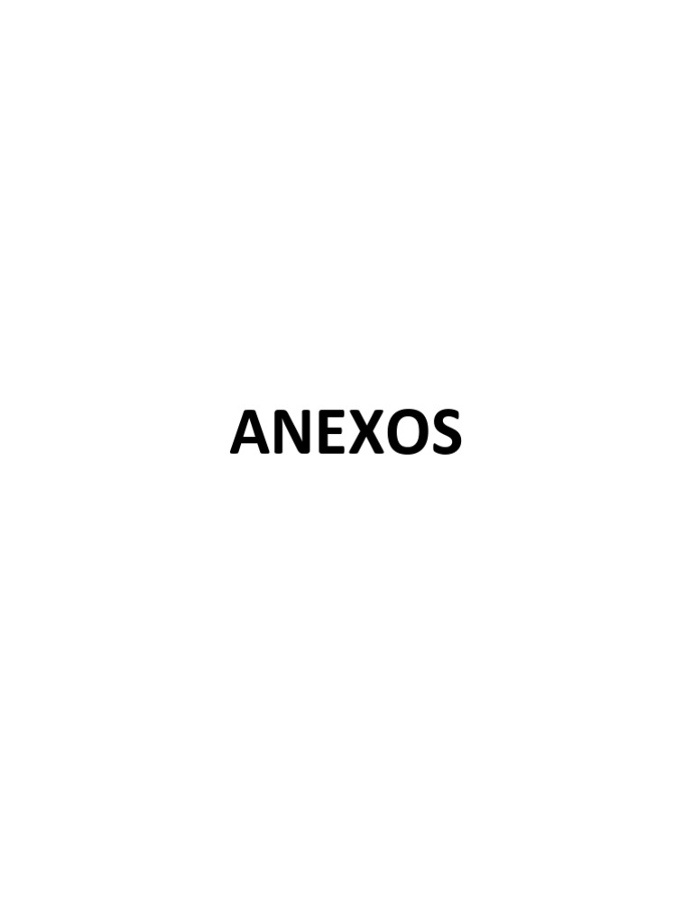 Anexos Parte 1 | PDF