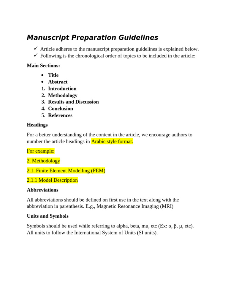 Manuscript File Template Pdf