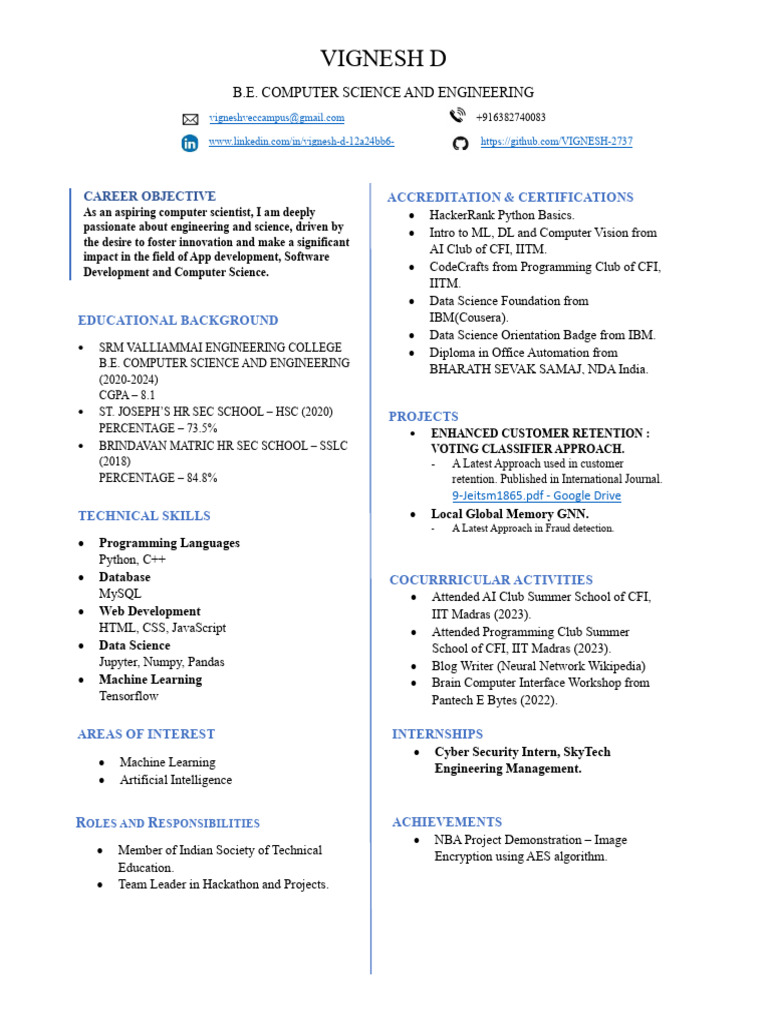 VIGNESH Dhaualan | PDF