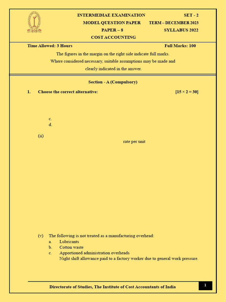 Paper8 Syl22 Dec23 Set2 | PDF