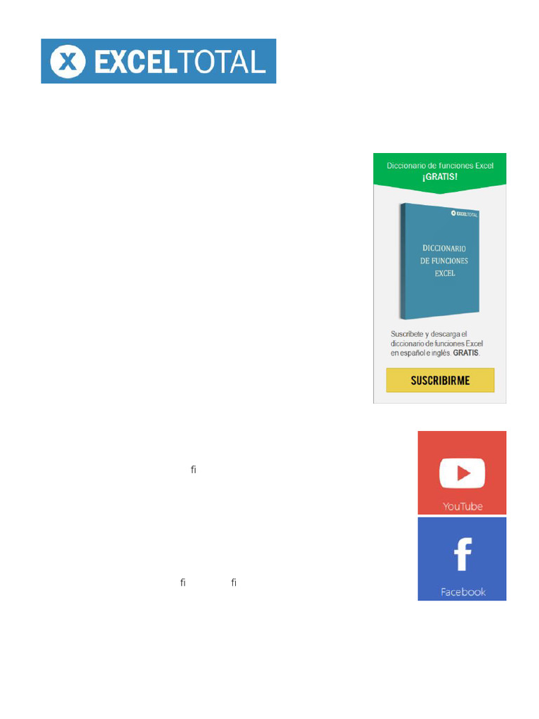 Excel Total - Separar Cadena de Textos | PDF