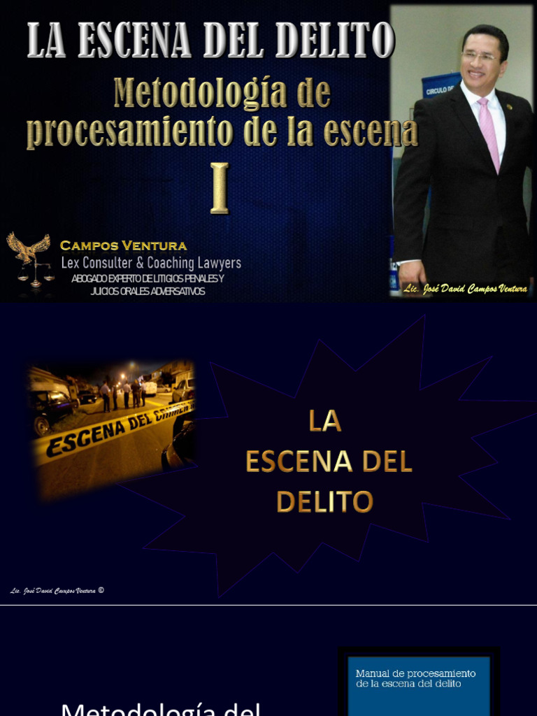 6) Escena Del Delito Metodología Del Procesamiento de La Escena I | PDF
