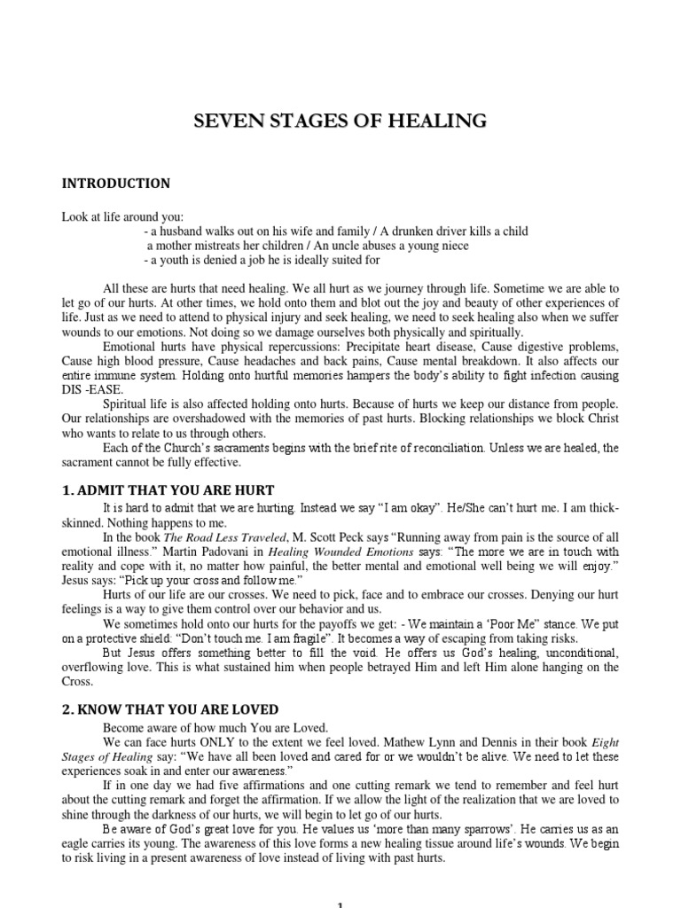 7 Stages of Emotional Healing | PDF | Anger | Pain