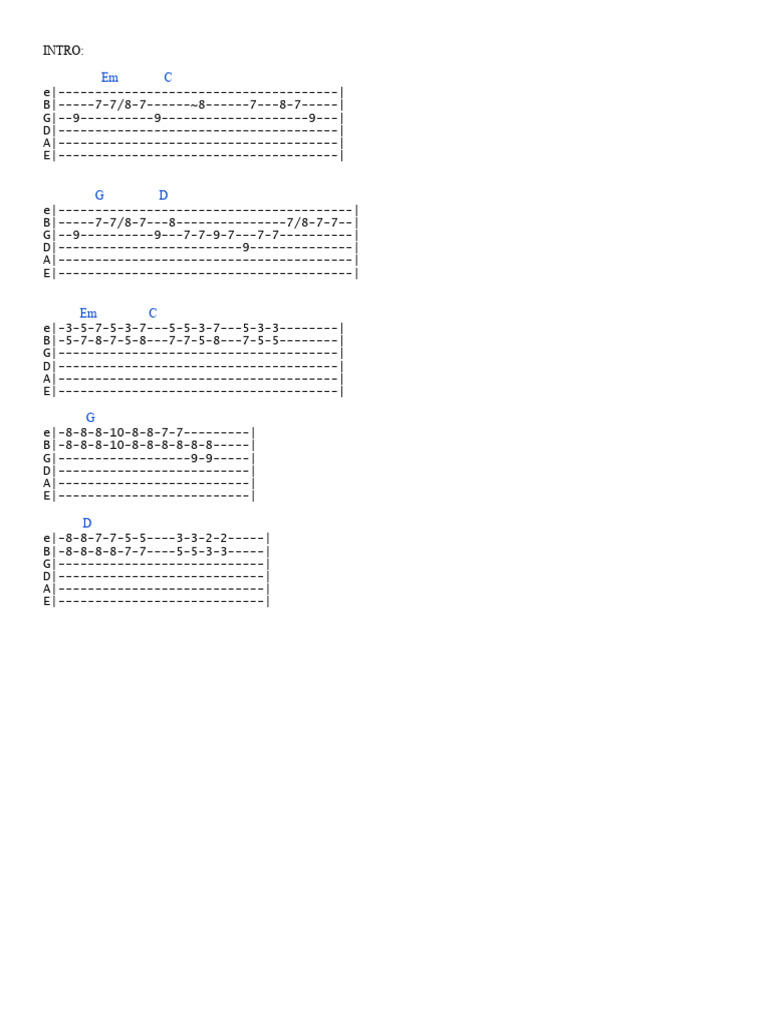 BAILANDO, Enrique Iglesias - Tablatura | PDF