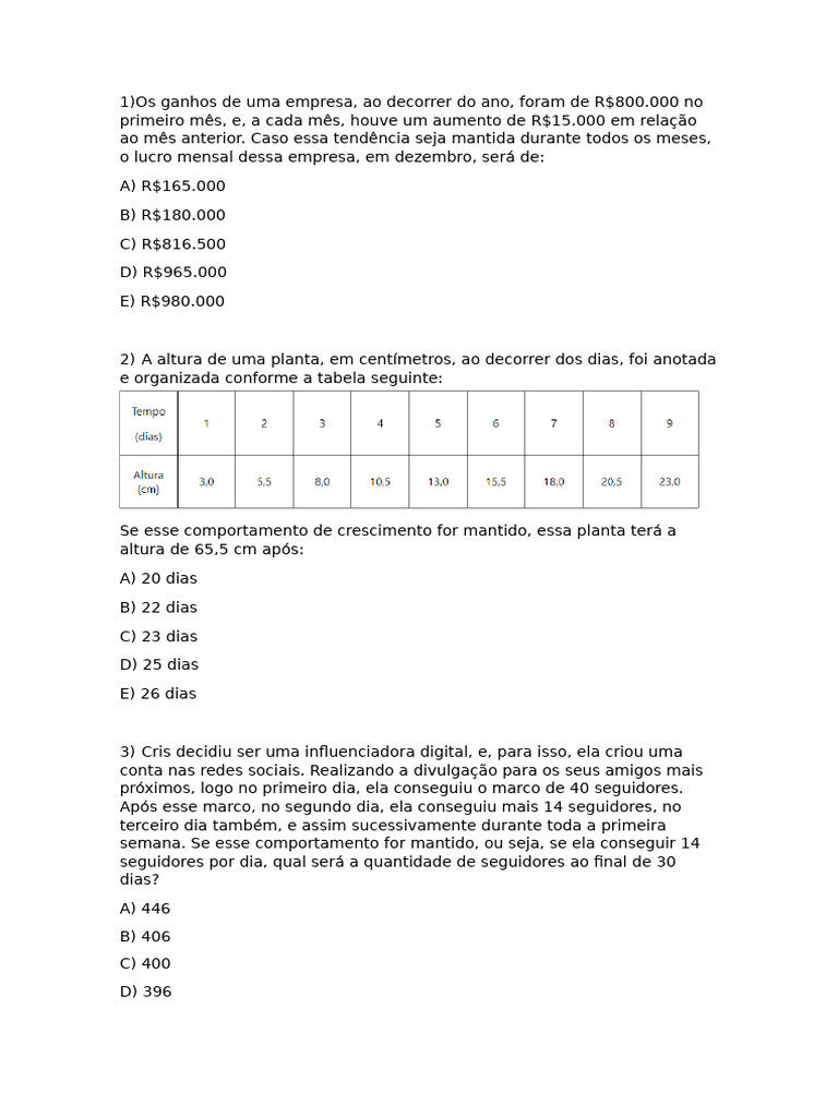 Aula de Mat | PDF