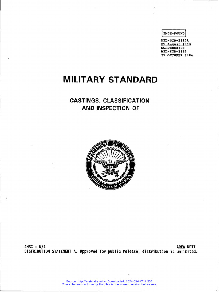 Mil-Std-2175 Rev A | PDF