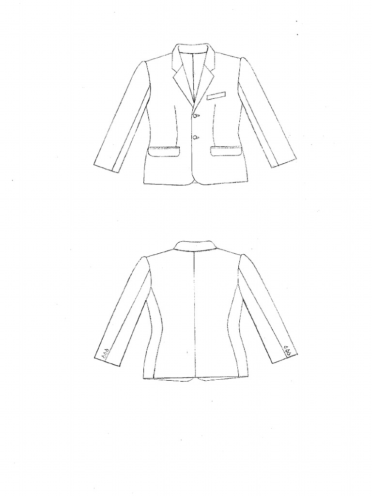 Nuevo Boceto Chaqueta Sastre Masculina | PDF