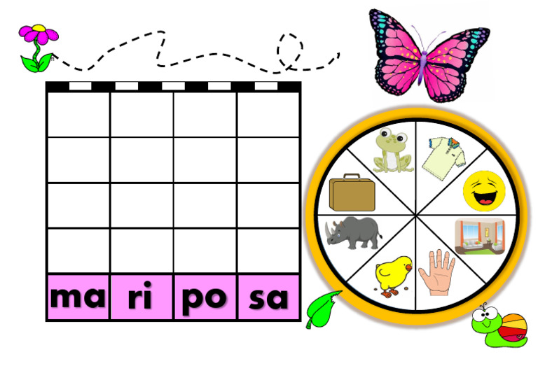Ruleta Silaba Mariposa Rosada | PDF