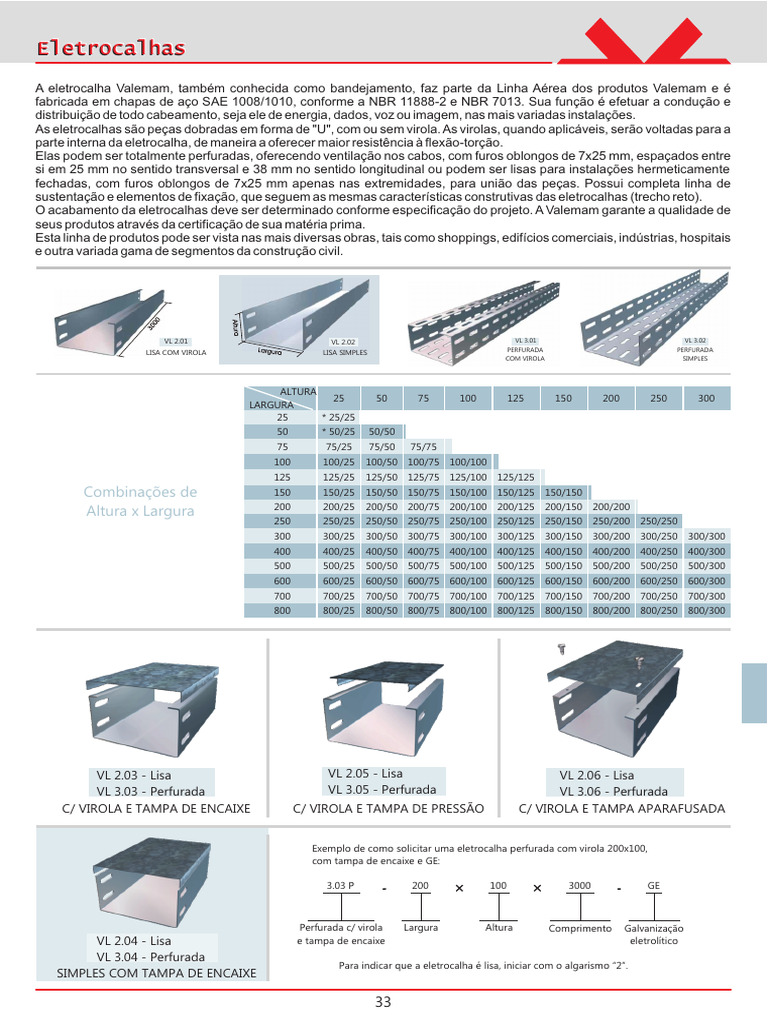 Catalogo Eletrocalhas | PDF