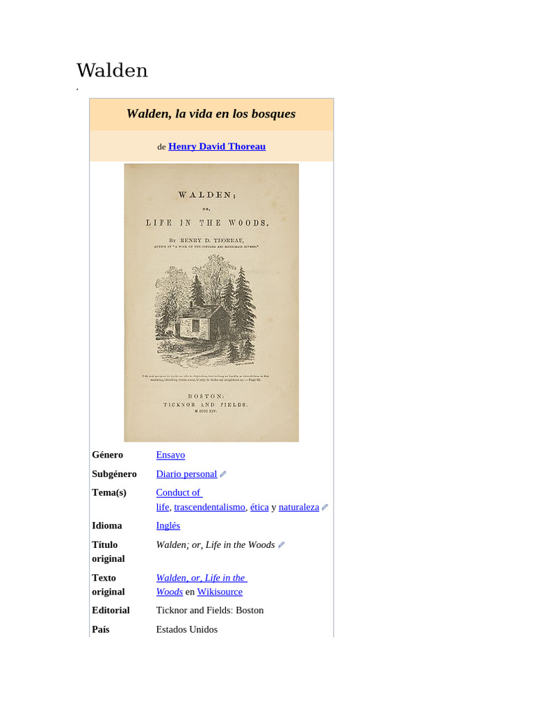 Walden | PDF