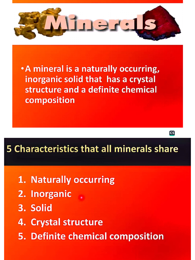 Minerals | PDF