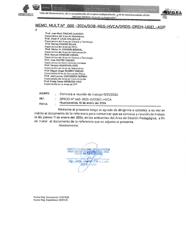 Memo - Mult.008 Reunion | PDF