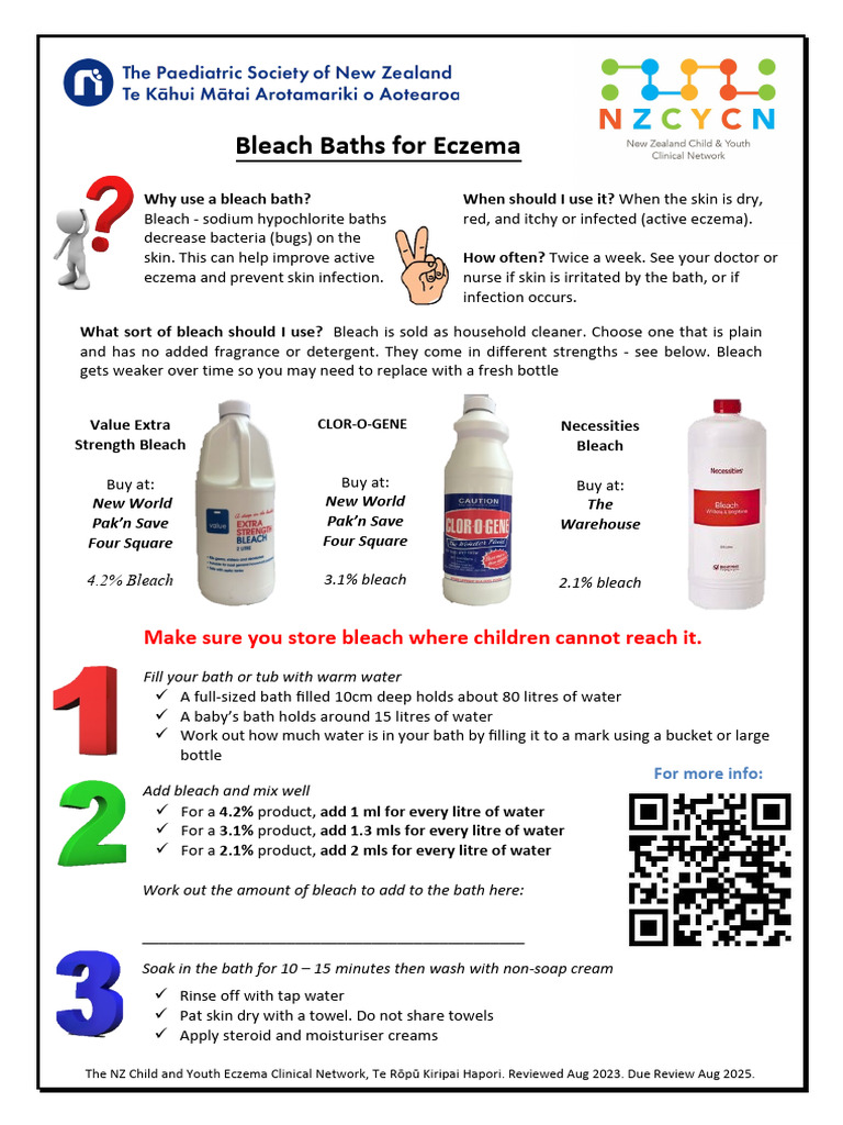 Bleach Baths For Eczema 08.2023 | PDF