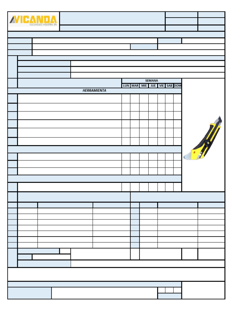 Vic-Apr-Chl-23 - Check List Cuchillo Olfa | PDF