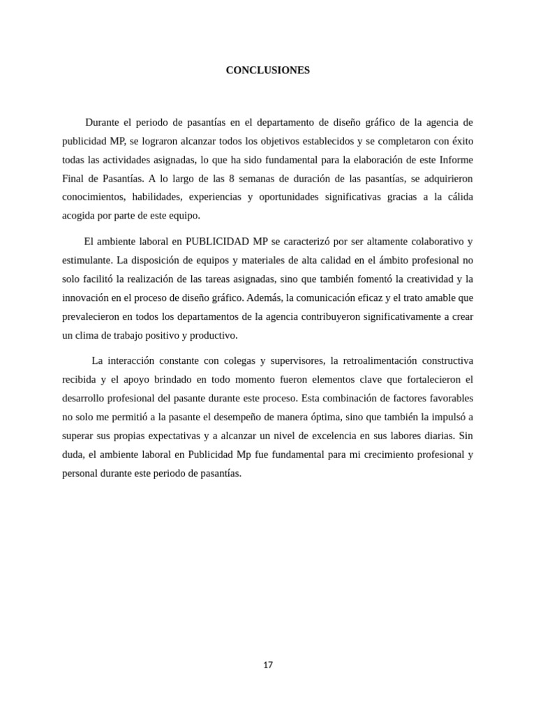 Conclusiones | PDF