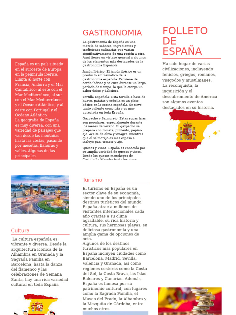 Triptico Oficial de España | PDF